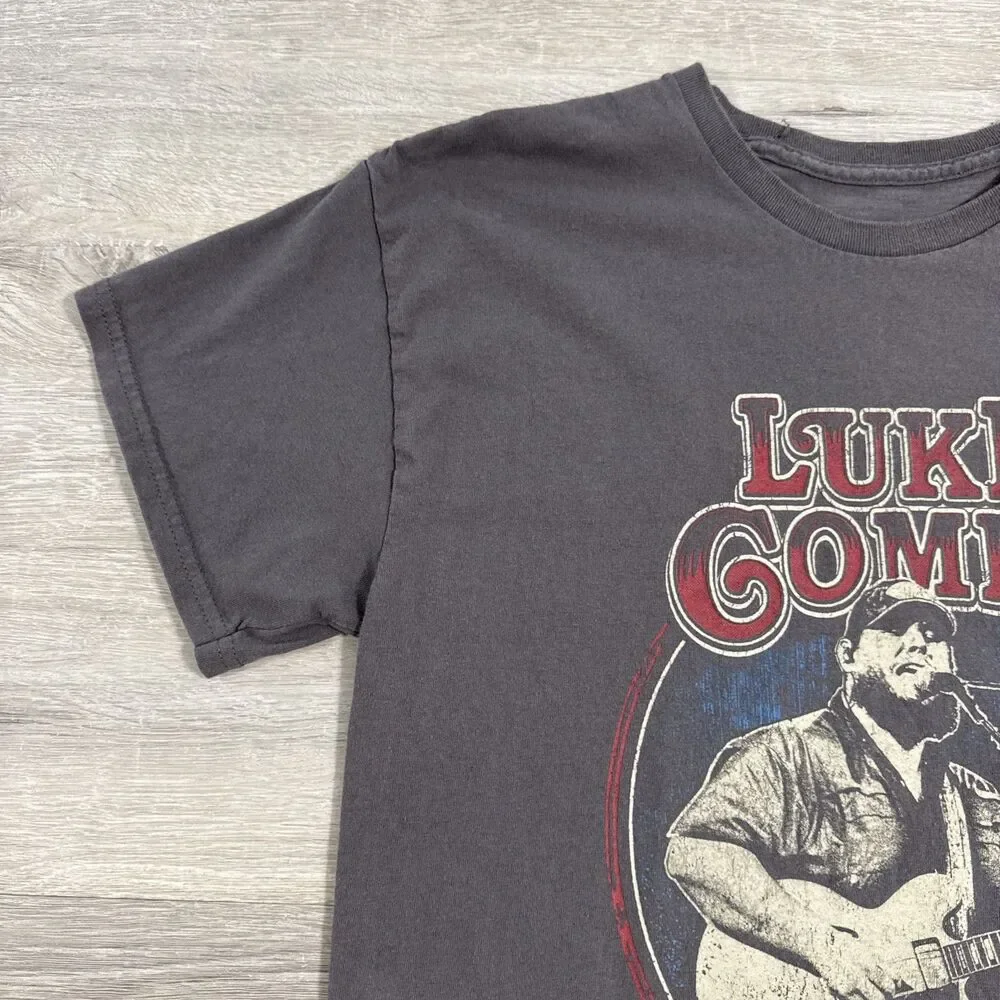 Girisha | Shirts | Luke Combs Shirt World Tour 223 Mens Gray Country ...